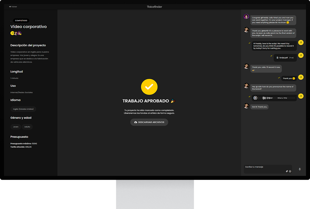 Voicefinder - Find the best voiceover for your project