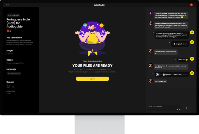 Voicefinder - Find the best voiceover for your project